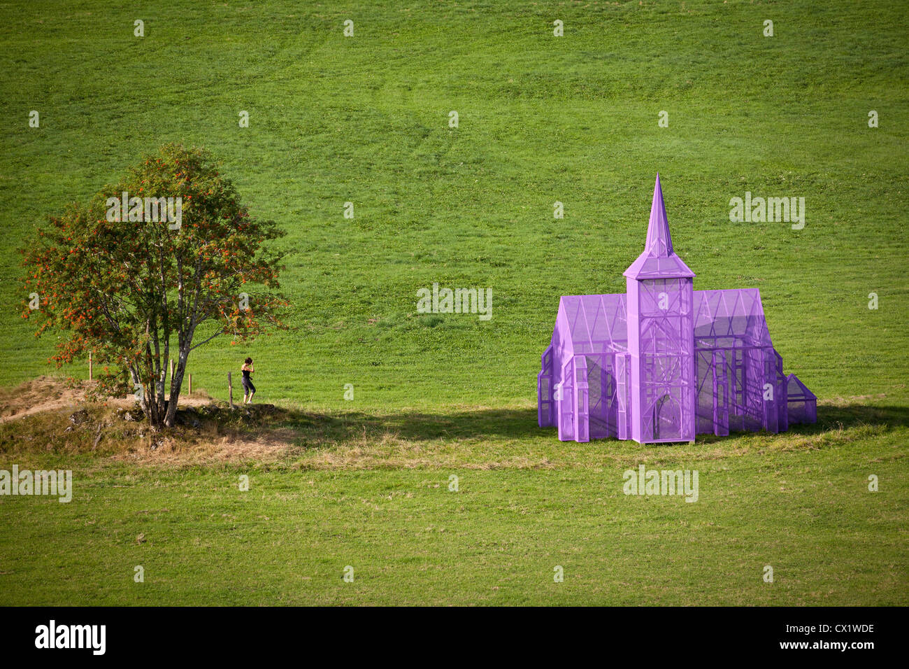 The Land Art work called "Duplication", made by François Tilly, the ...