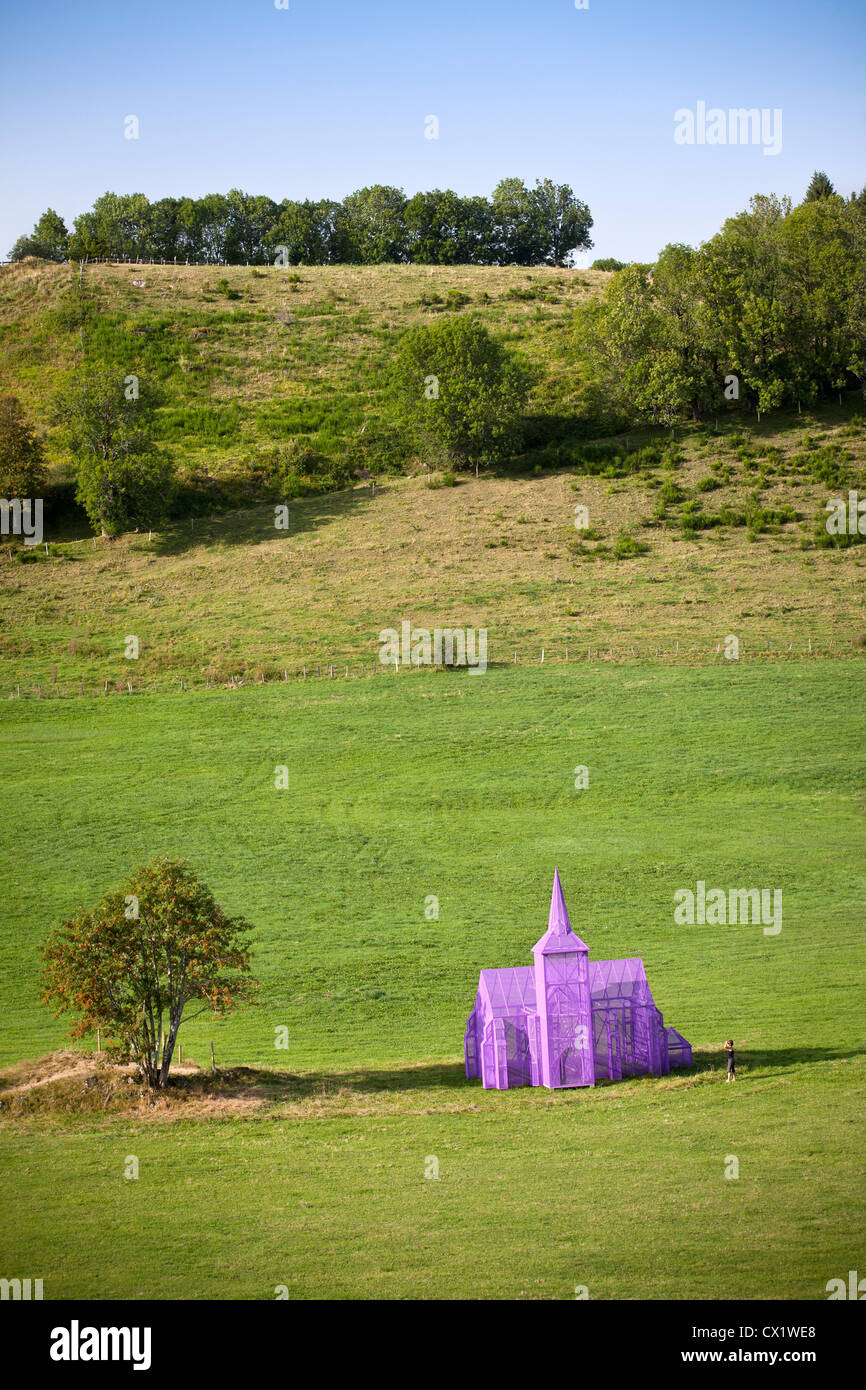 The Land Art work called "Duplication", made by François Tilly, the ...
