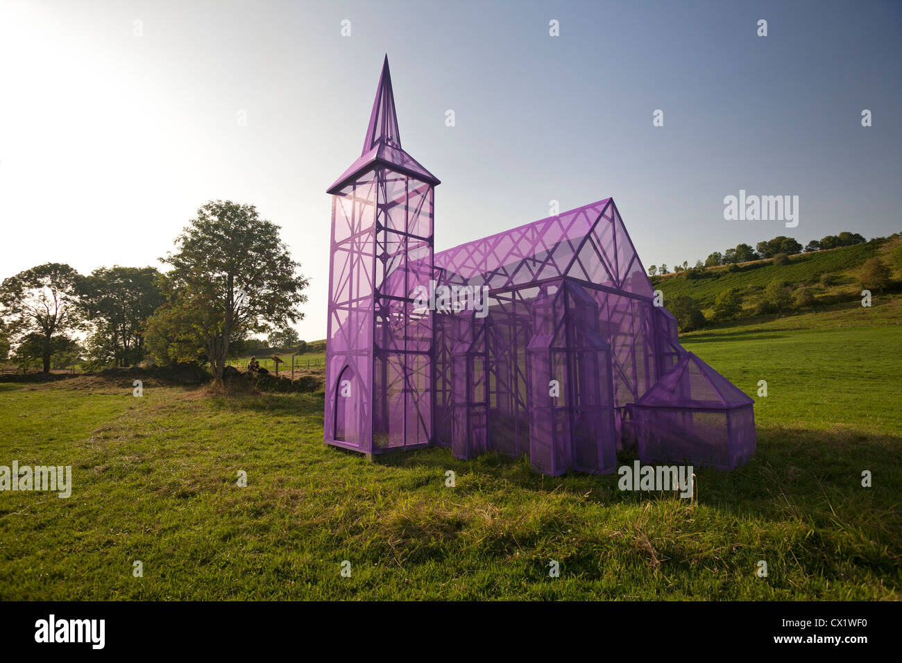 The Land Art work called "Duplication", made by François Tilly, the ...