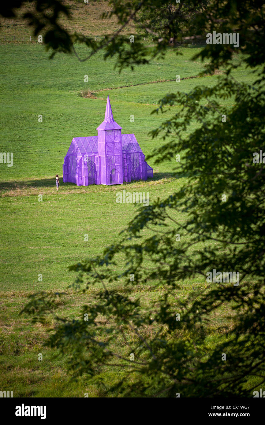 The Land Art work called "Duplication", made by François Tilly, the ...