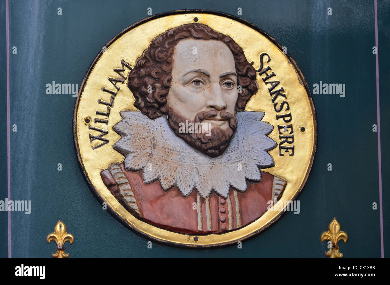 William Shakespeare portrait, hanging sign, The Shakespeare Hotel ...