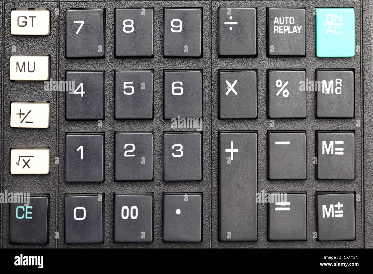 Closeup view of calculator keypad Stock Photo - Alamy