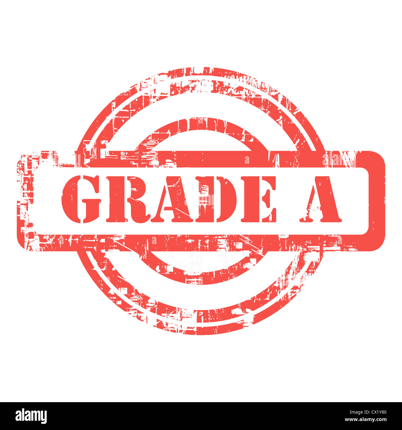 Red grade A grunge stamp isolated on white background Stock Photo - Alamy