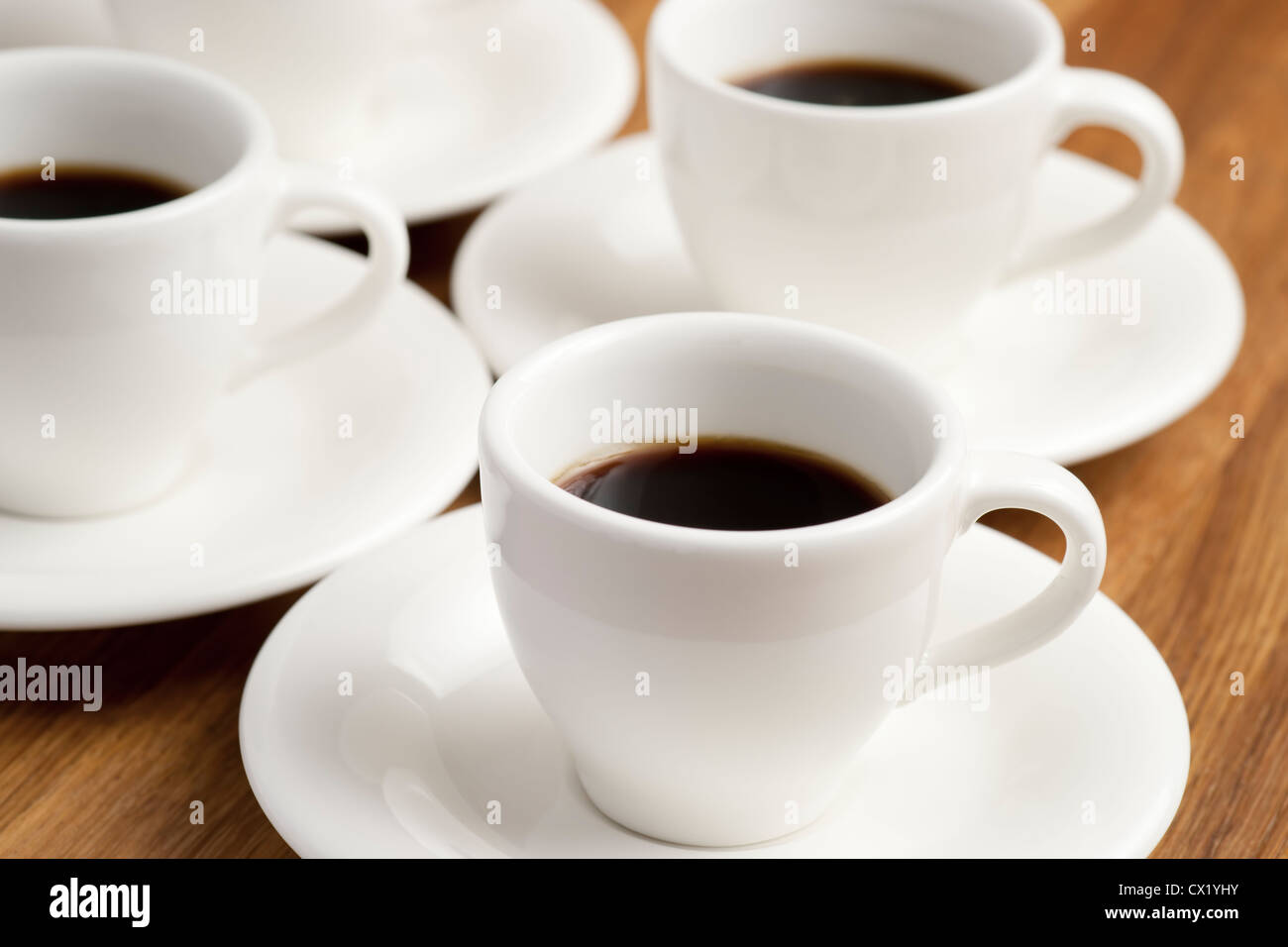 Group of espresso coffee cups Stock Photo - Alamy