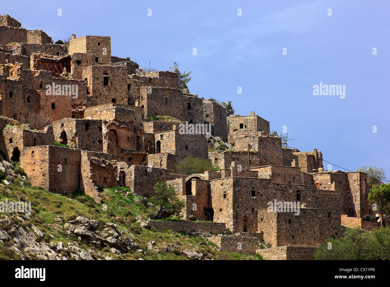 Anavatos village hi-res stock photography and images - Alamy