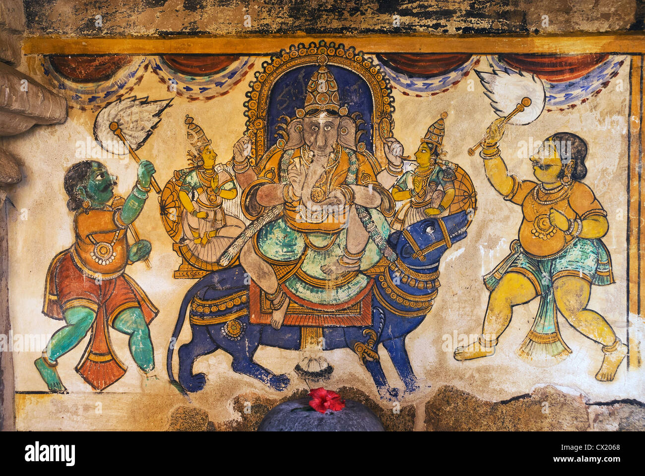 Thanjavur temple paintings hi-res stock photography and images - Alamy