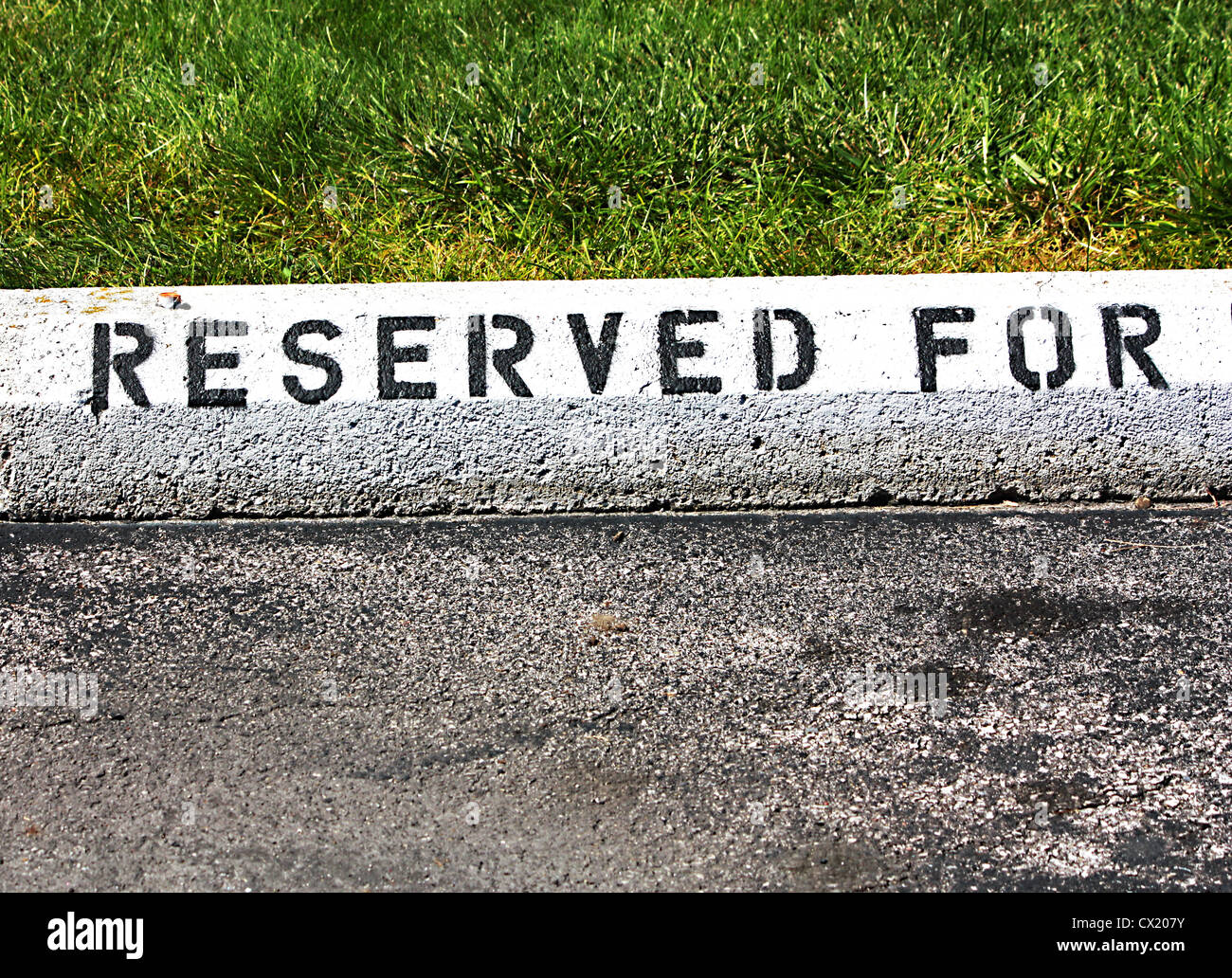Reserved For sign Stock Photo - Alamy