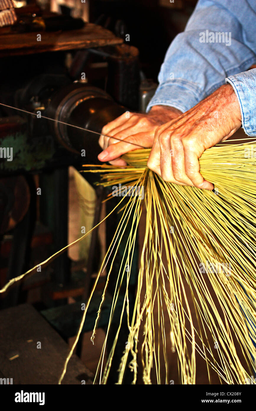Broom making hi-res stock photography and images - Alamy