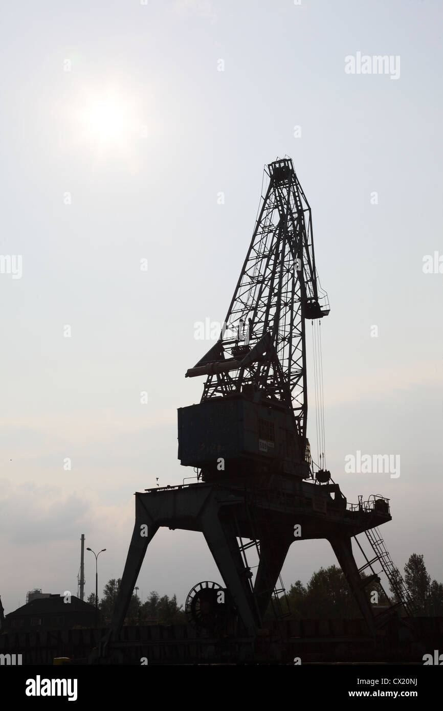 black port crane terminal seaport outdoor Stock Photo - Alamy