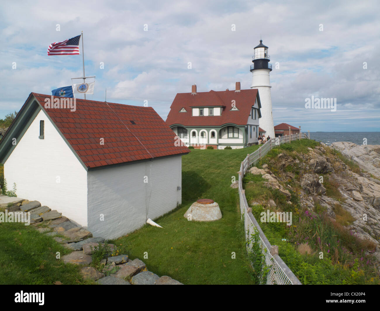 Portland Head Light in Cape Elizabeth Maine Stock Photo - Alamy