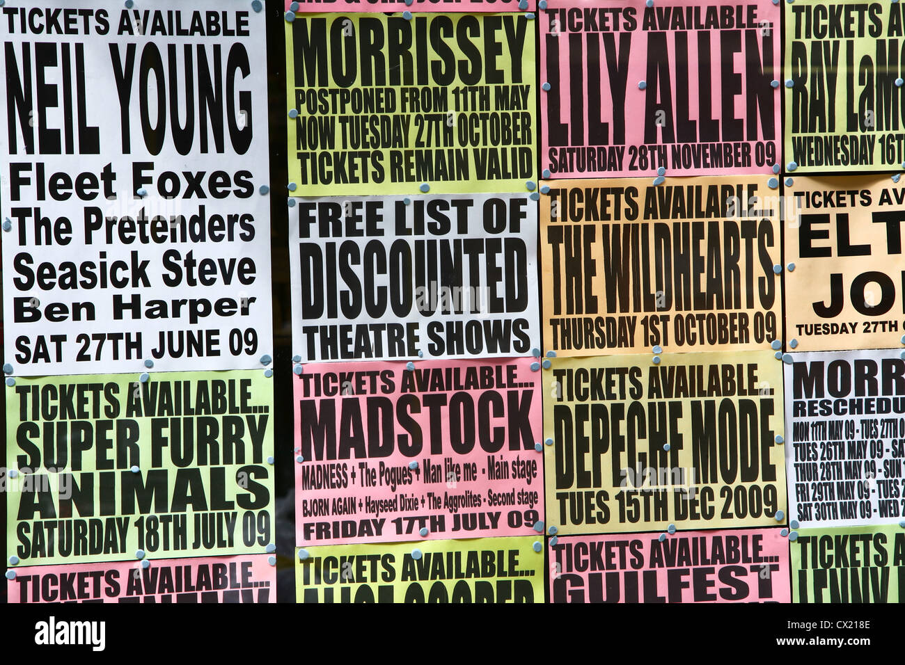 Concert advert hi-res stock photography and images - Alamy