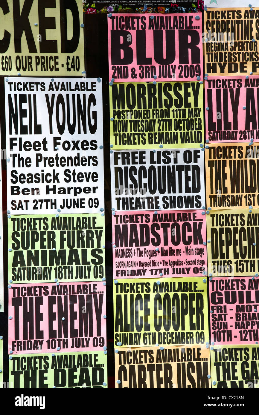 Concert advert hi-res stock photography and images - Alamy