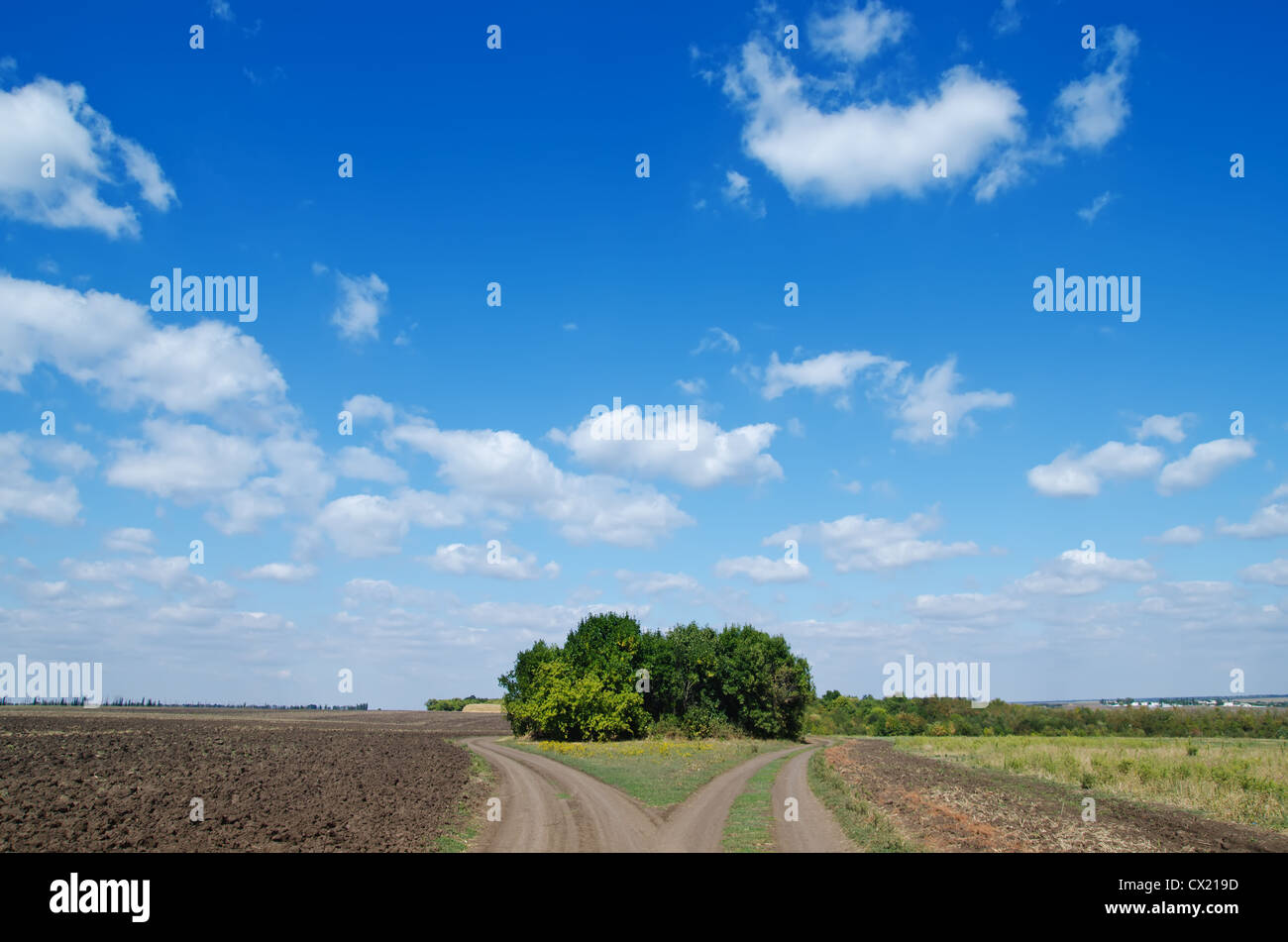 Two roads hi-res stock photography and images - Alamy