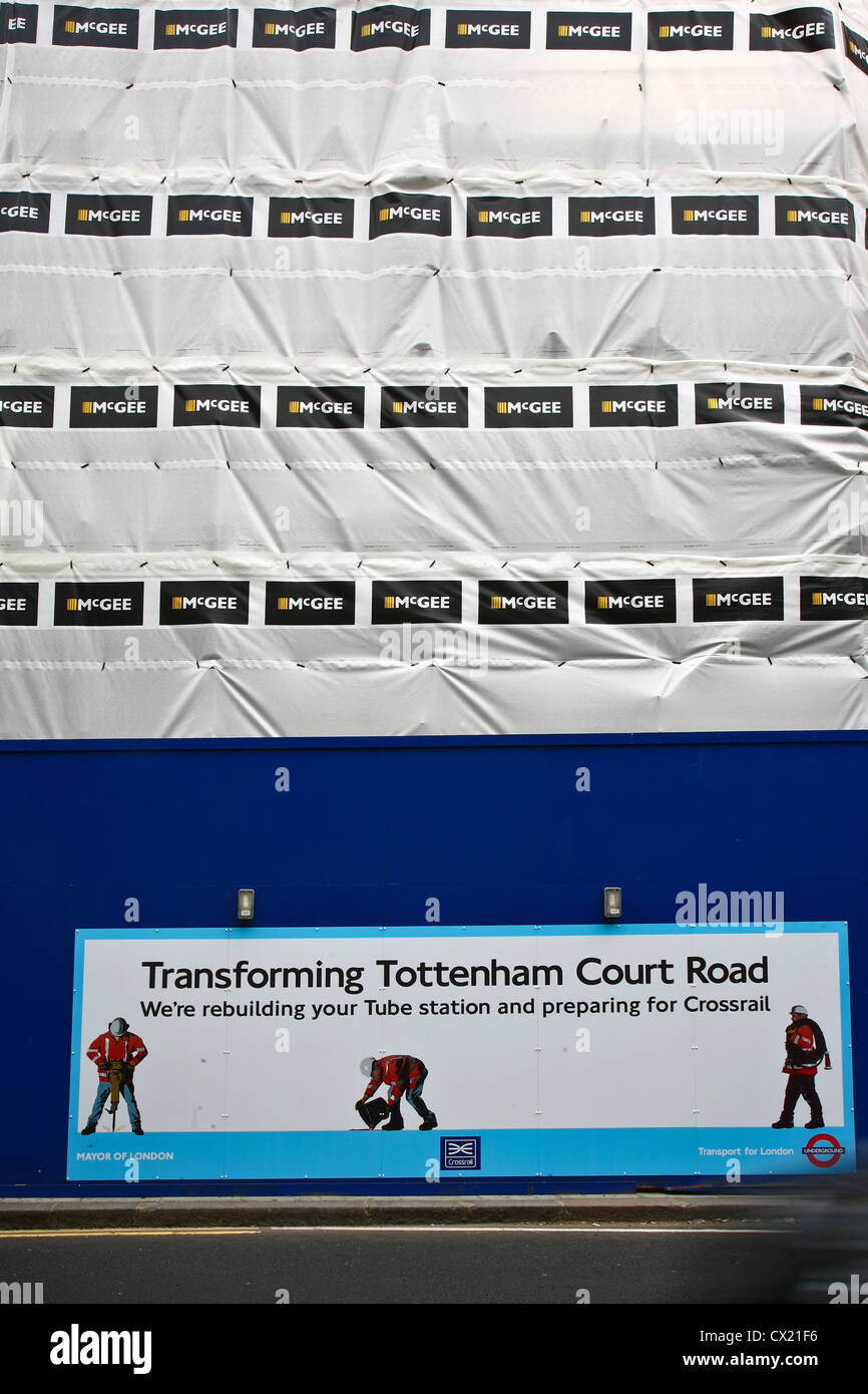 Advert for London underground work Stock Photo - Alamy