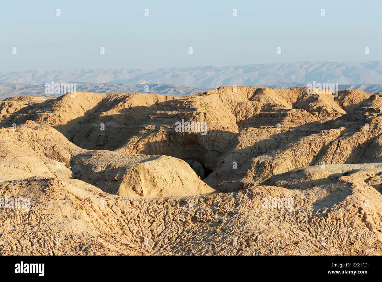 Arava desert (southern Israel) in the first rays of the sun Stock Photo ...