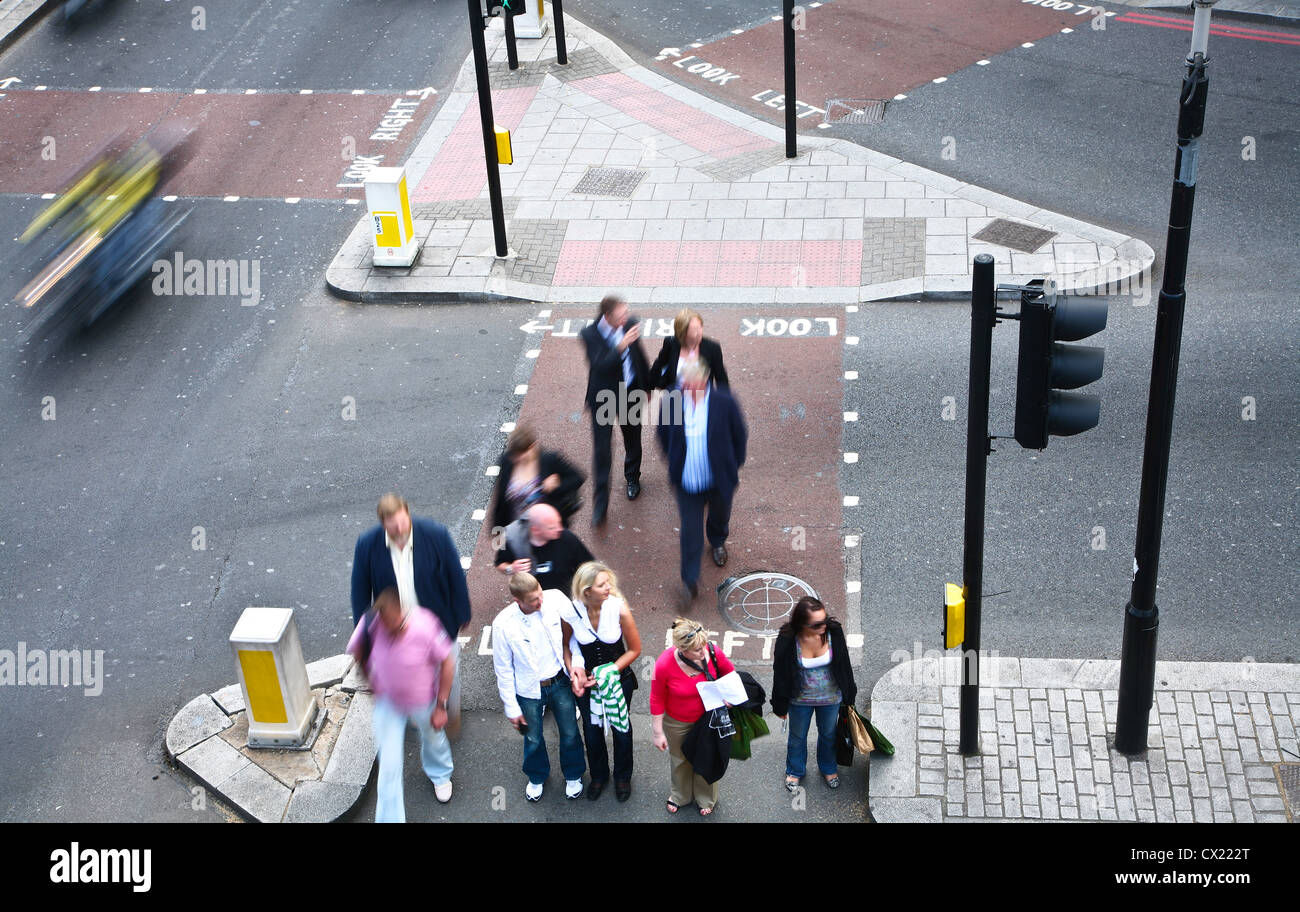 Pedestrian in a street Stock Photo - Alamy