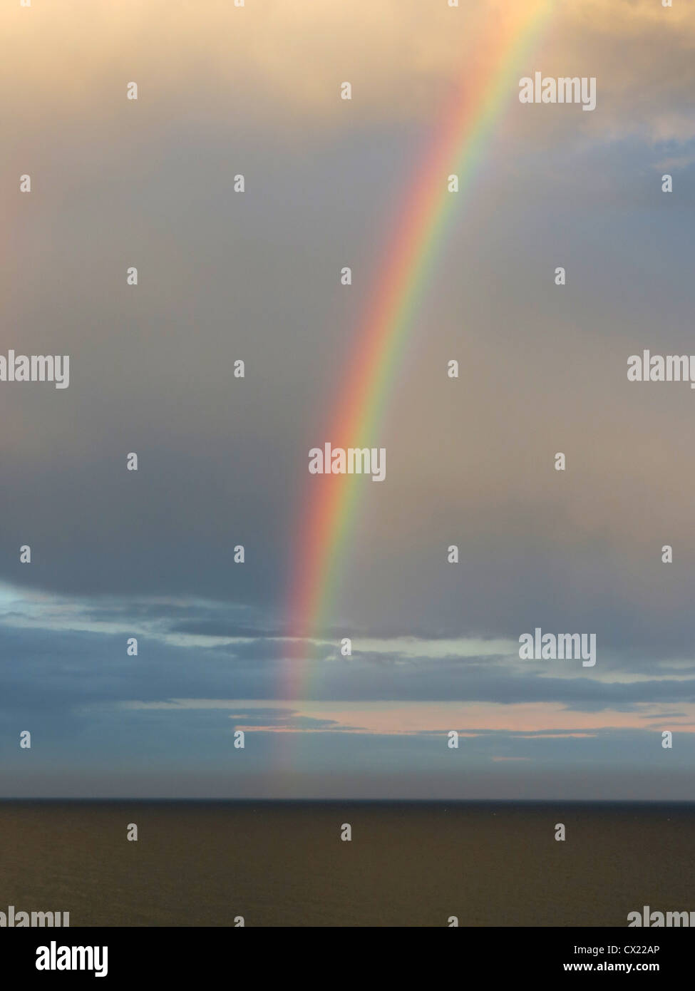 Rainbow over the north sea hi-res stock photography and images - Alamy