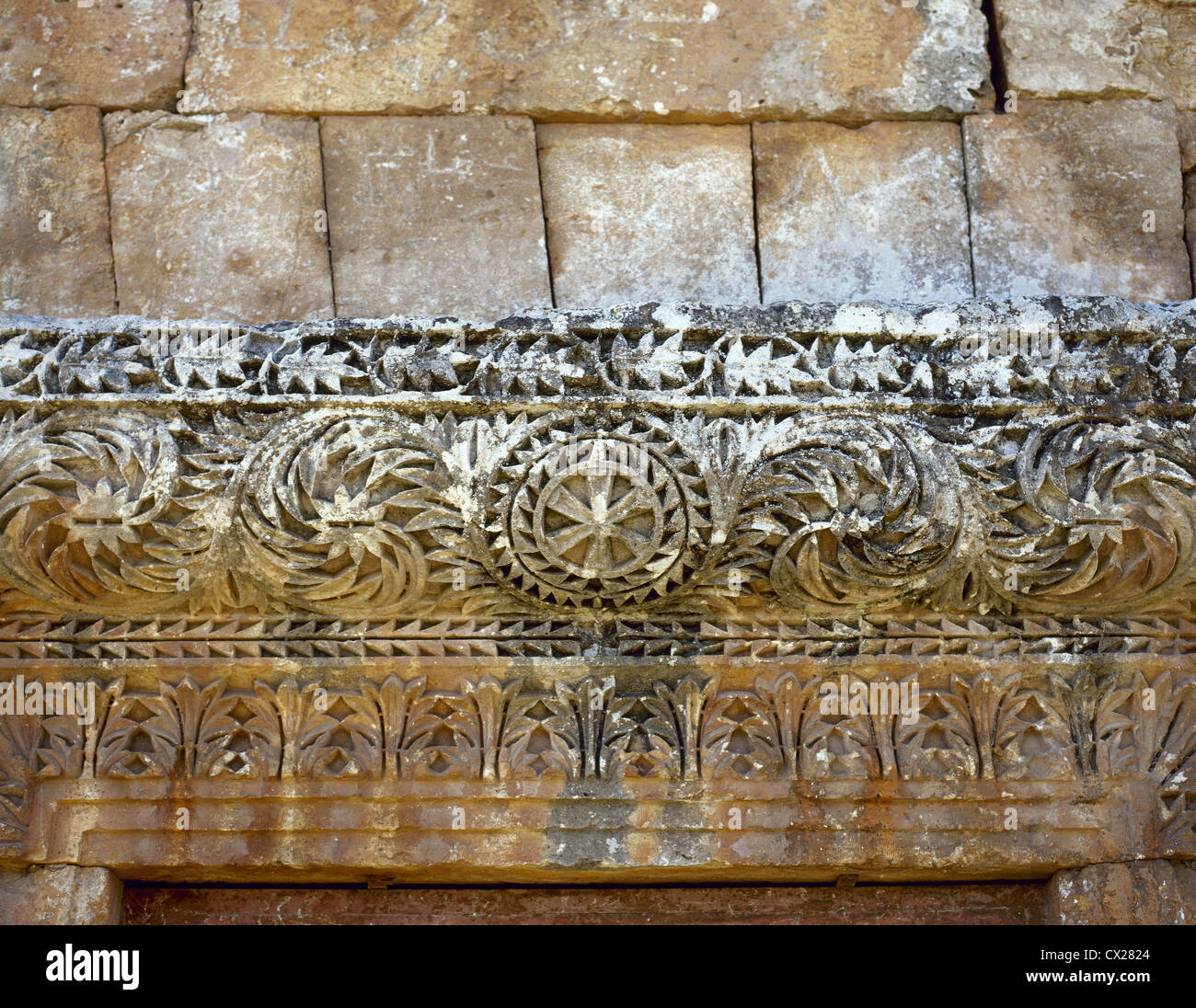 Byzantine Art. Syria. Al Bara (al-kafr). Dead Towns. Decorative detail ...