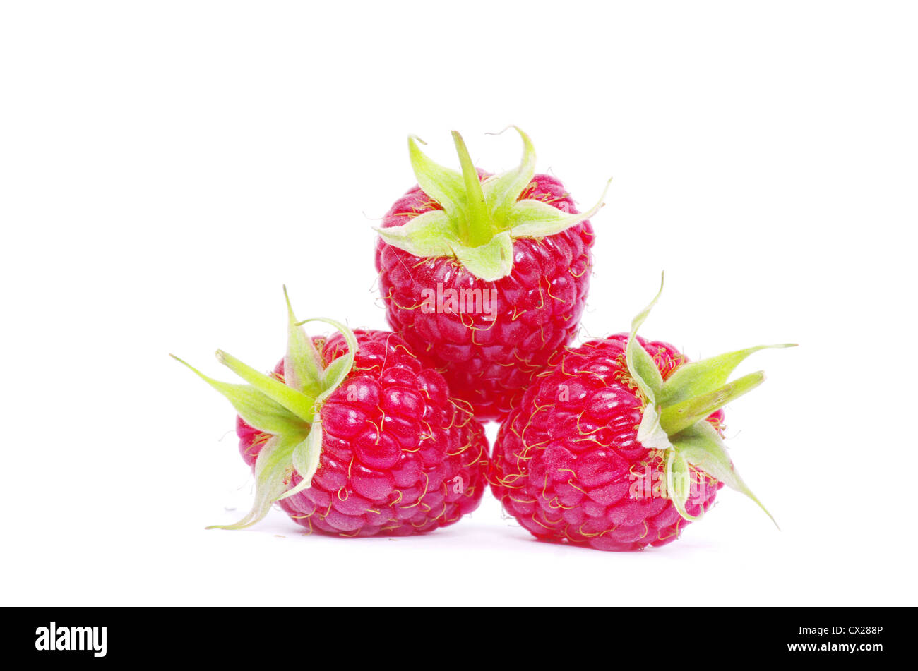 Ripe raspberry isolated on a white background Stock Photo - Alamy