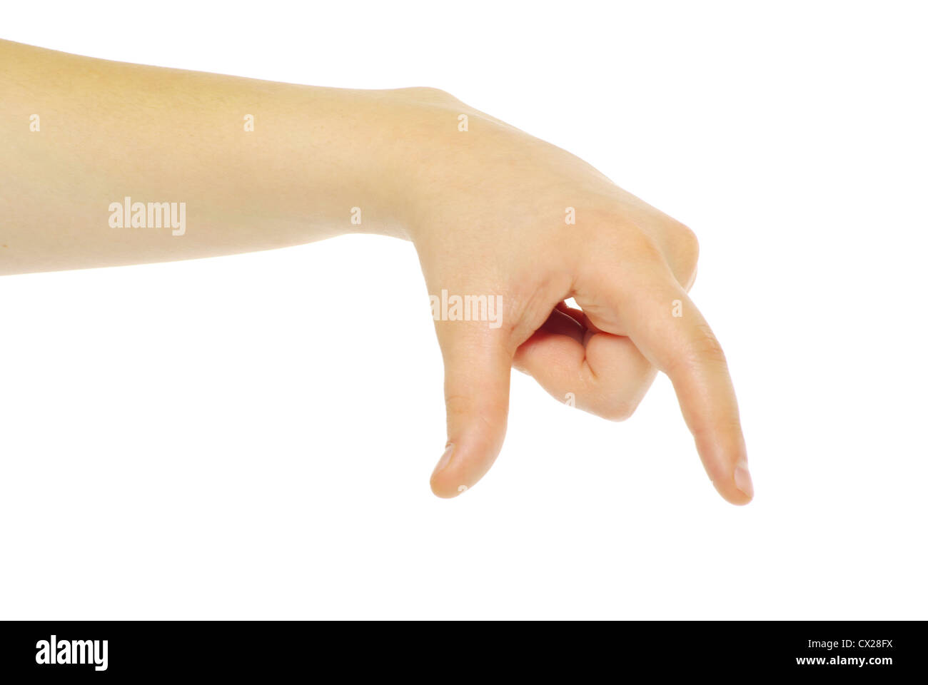 hand isolated on a white Stock Photo - Alamy