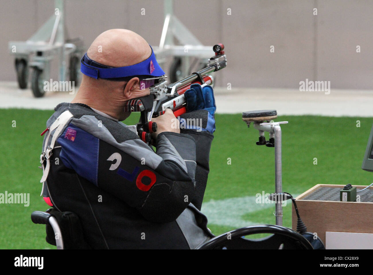 Franc Pinter of Slovenia in the Men's R1-10m Air Rifle Standing SH1 ...