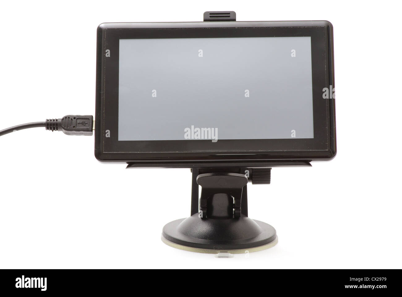 GPS navigator on white background Stock Photo - Alamy