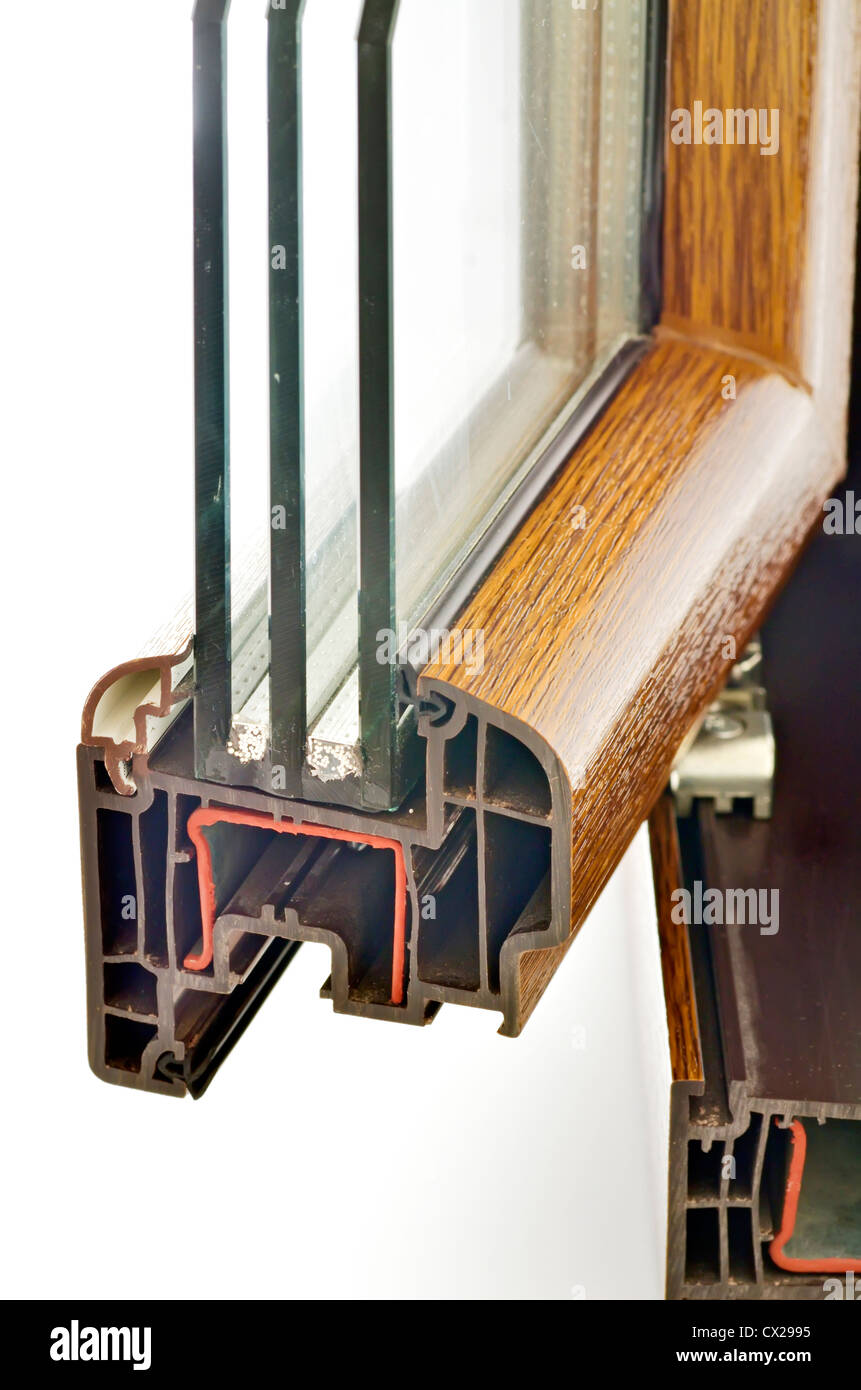 PVC window profile Stock Photo - Alamy