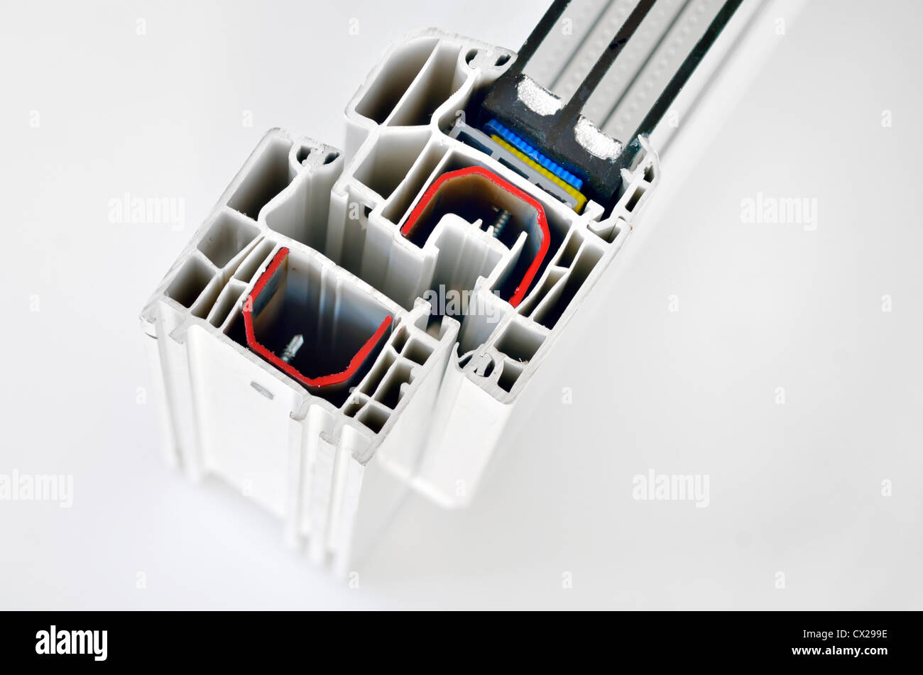 PVC window profile Stock Photo - Alamy