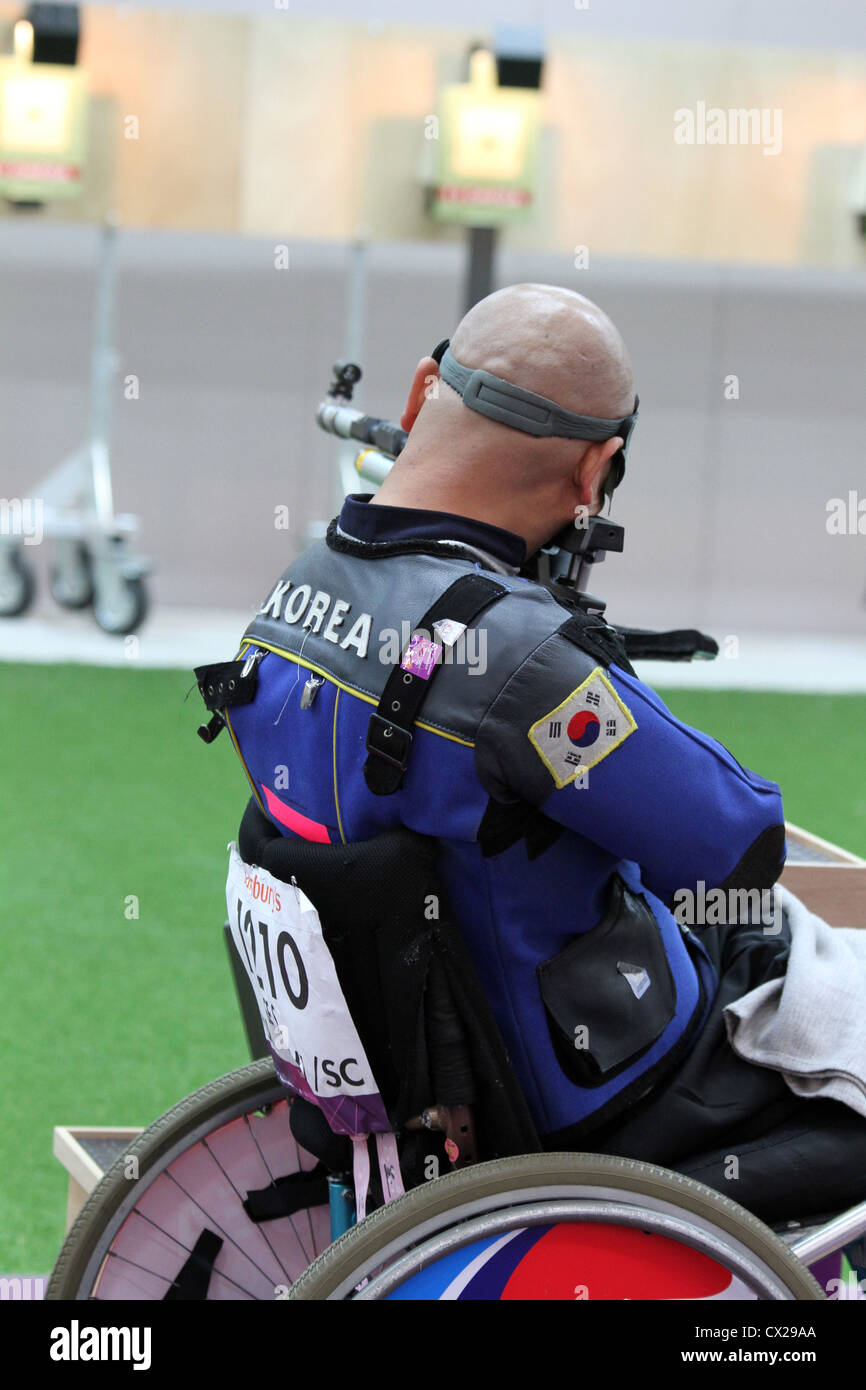 Seungchul Lee of the Republic of Korea in the Men's R1-10m Air Rifle ...