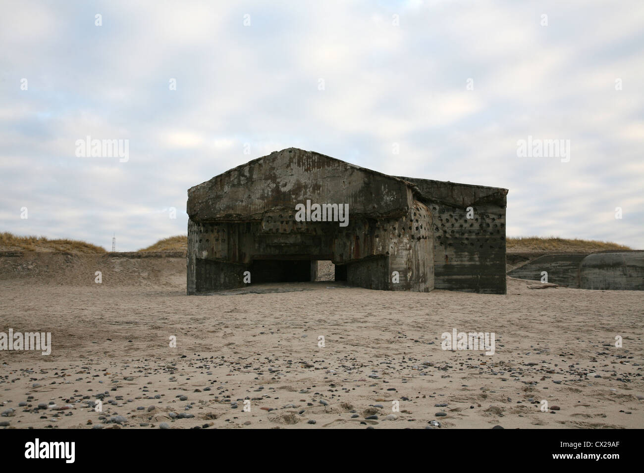 Bunker in Denmark Stock Photo - Alamy