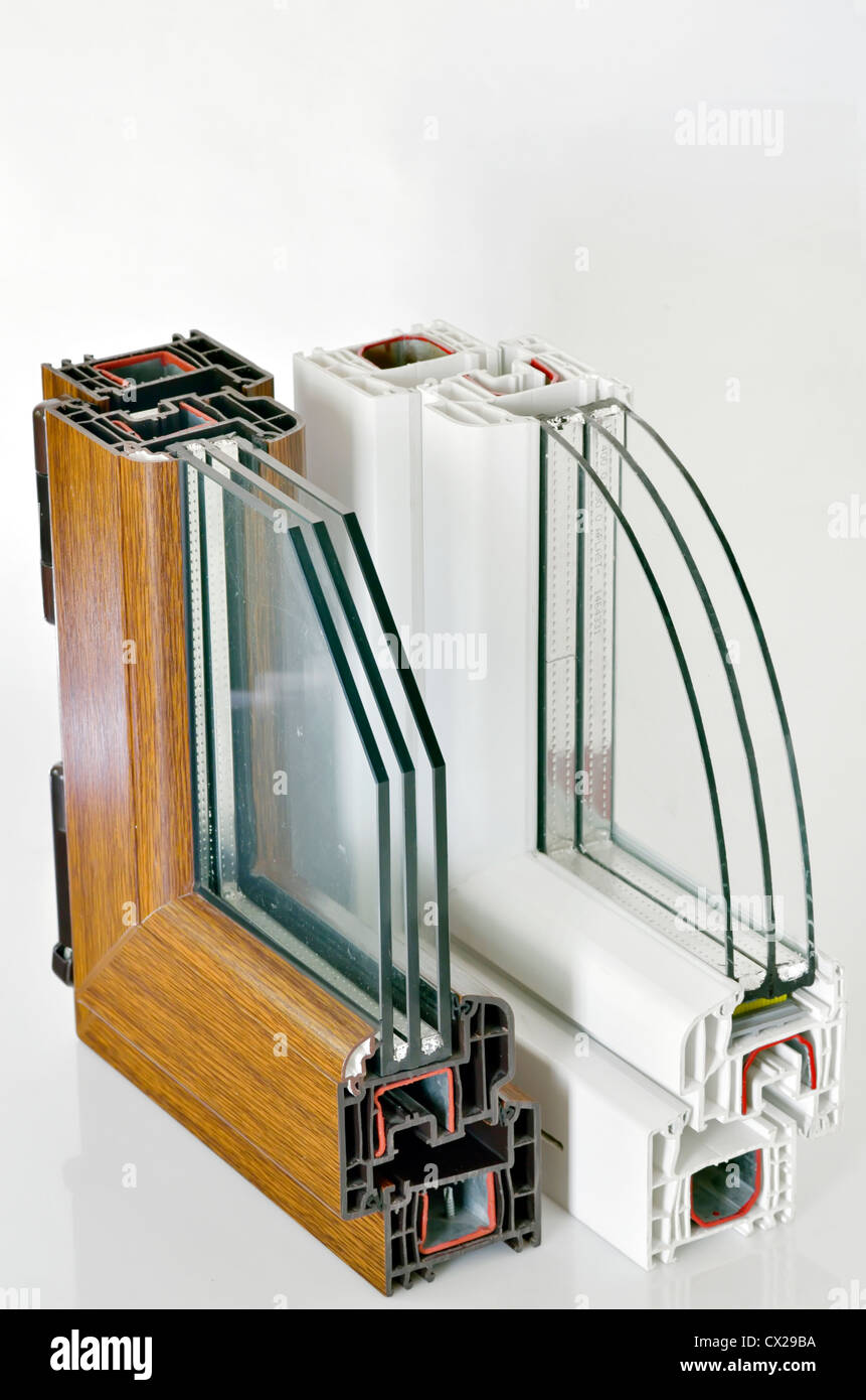 PVC window profile Stock Photo - Alamy