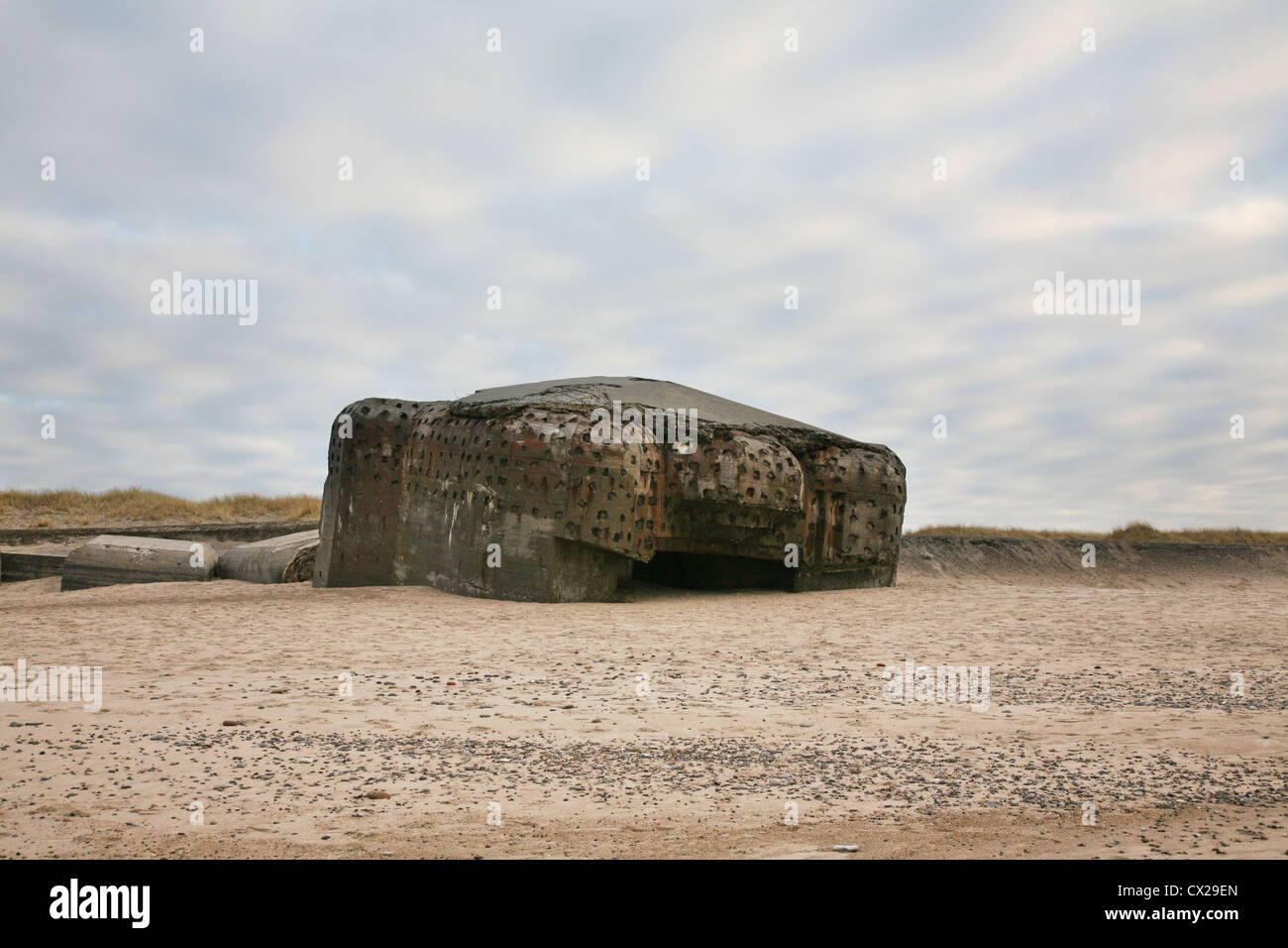 Bunker in Denmark Stock Photo - Alamy