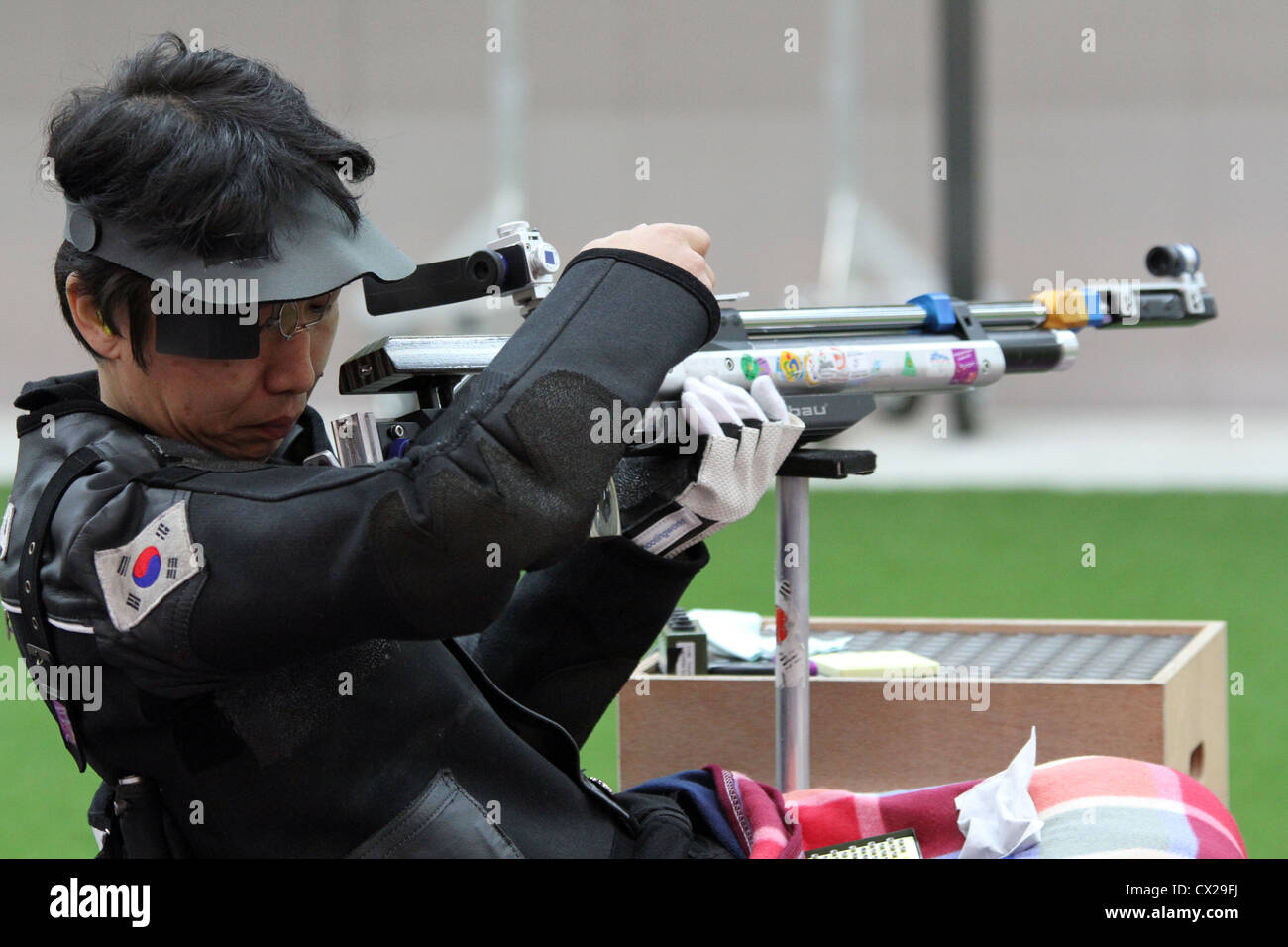 Youngjip Shim of Republic of Korea in the Men's R1-10m Air Rifle ...