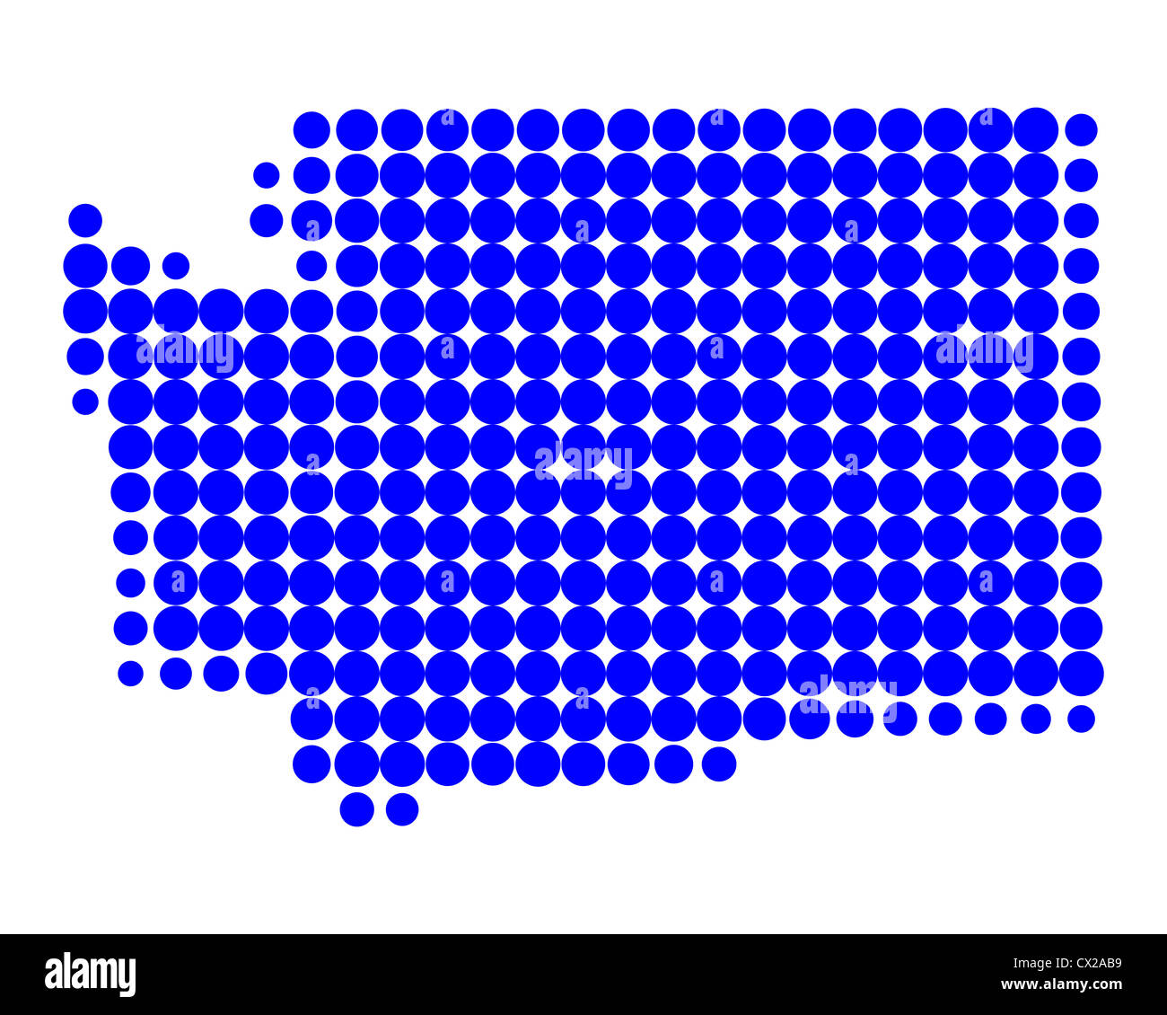 Map of Washington Stock Photo - Alamy
