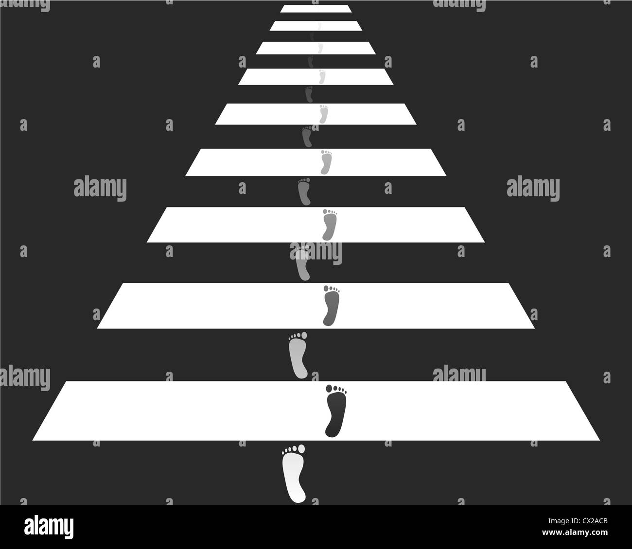 Pedestrian crossing road marking crosswalk Black and White Stock Photos ...
