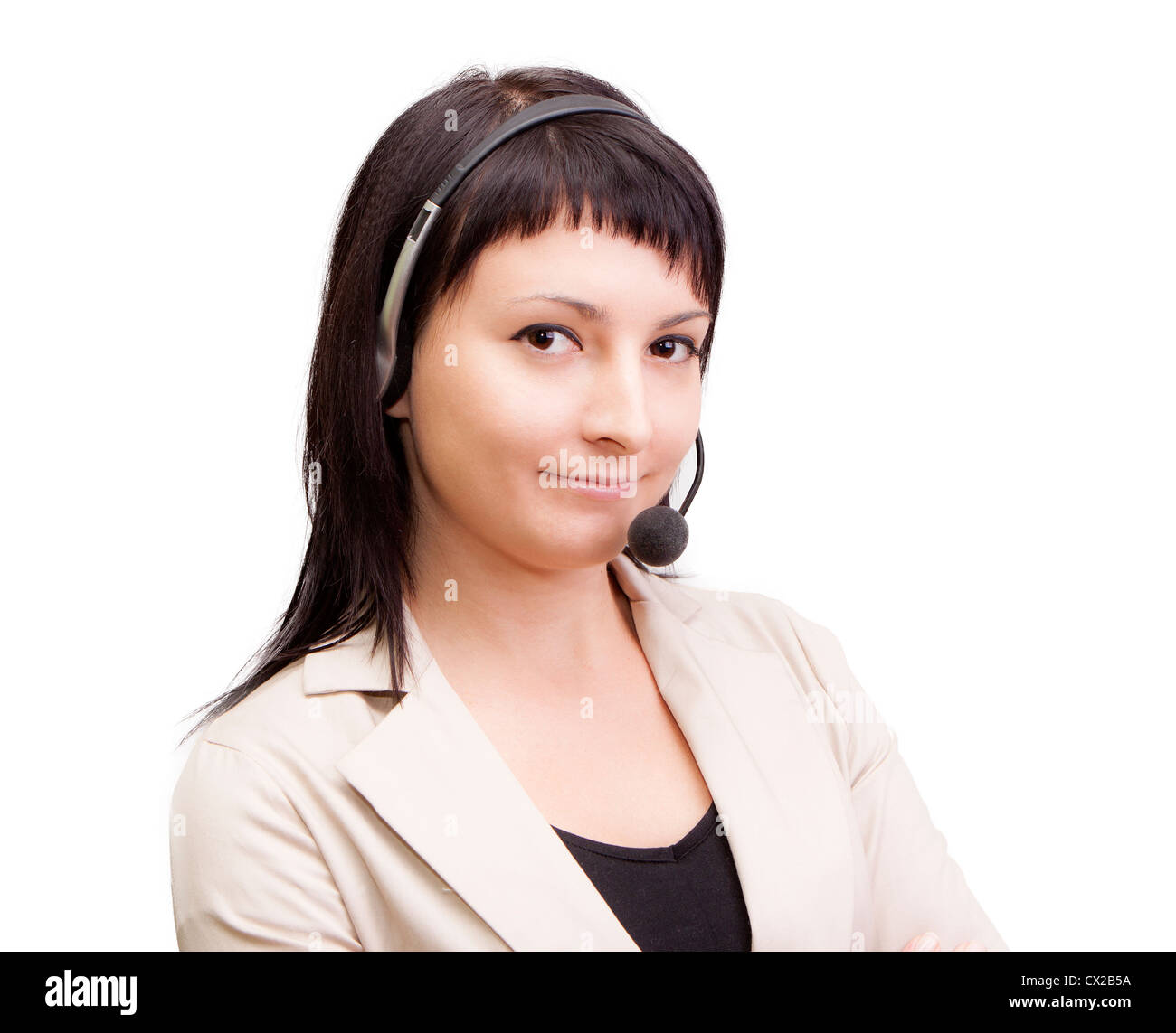 Business people wearing headset hi-res stock photography and images - Alamy