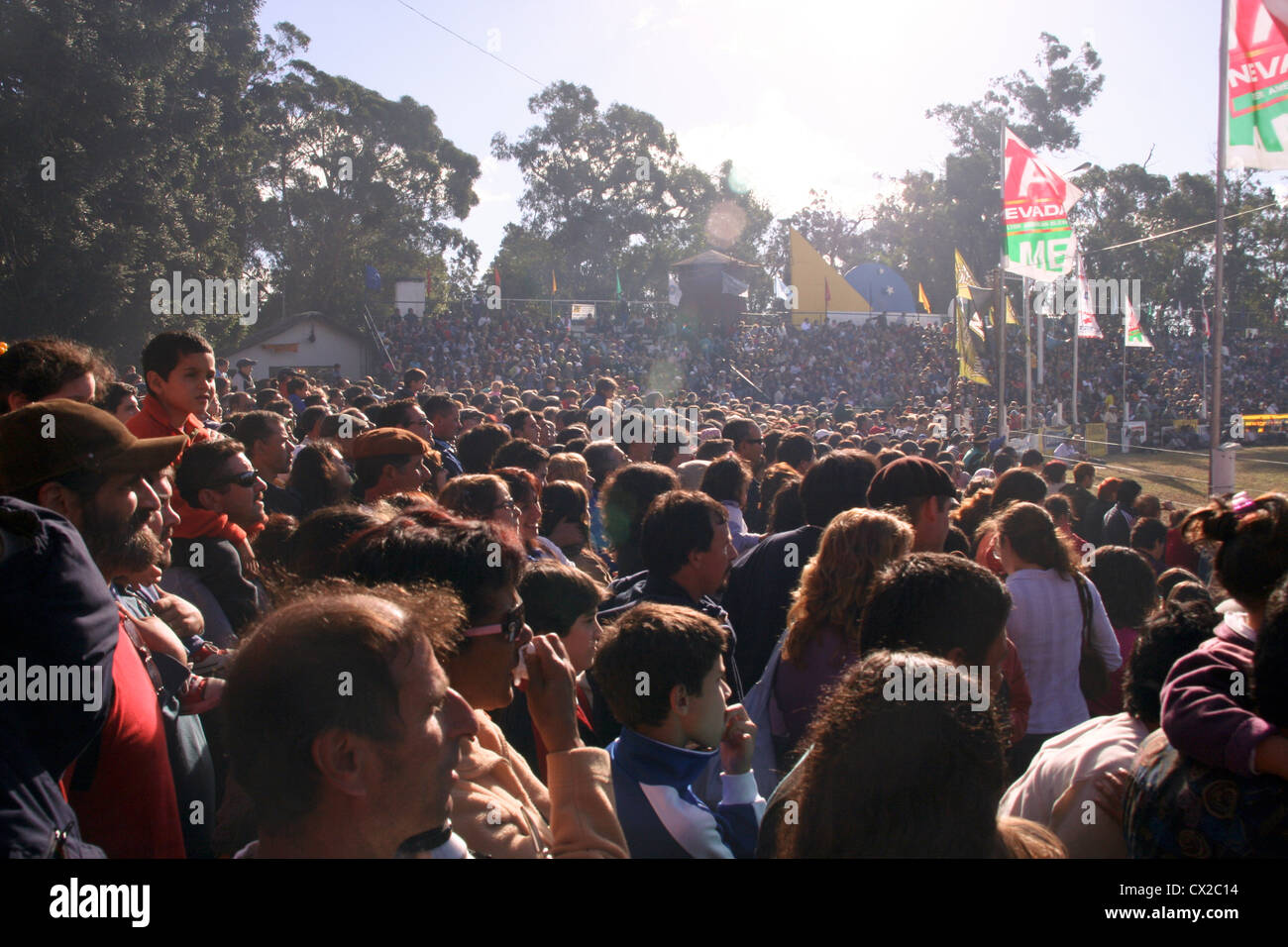 A crowd at a rodeo in Montevideo, Uruguay Stock Photo - Alamy