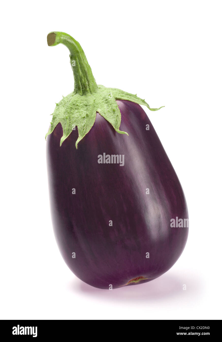 Fresh aubergine isolated on white background with shadow Stock Photo ...