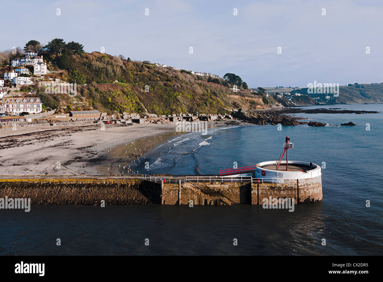 The Banjo Pier, Looe, Cornwall Stock Photo - Alamy