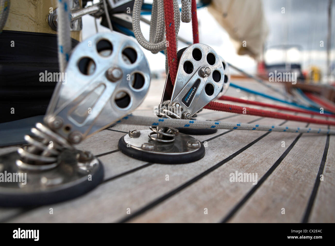 blocks on sailing yacht Stock Photo - Alamy