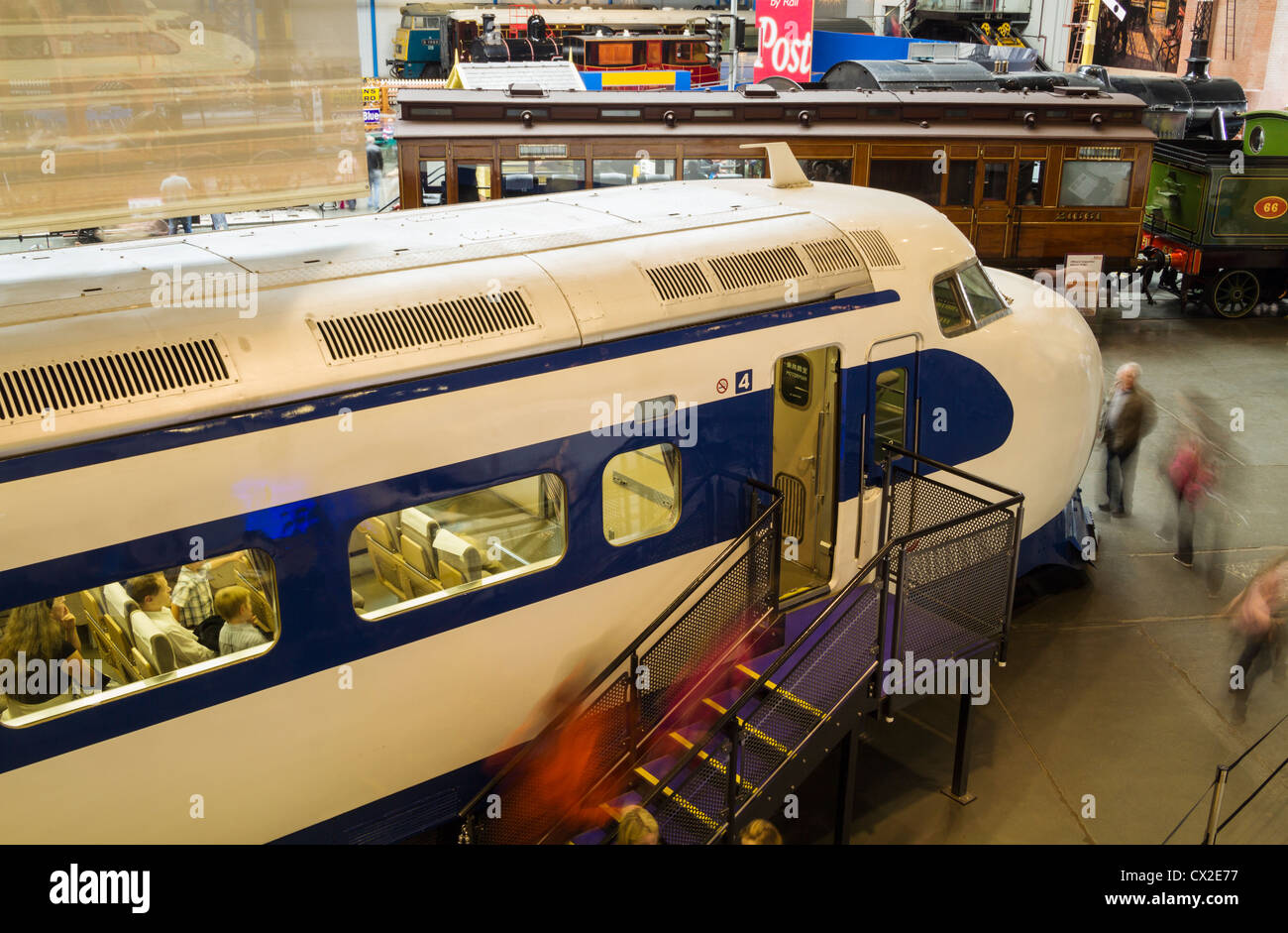 Japanese bullet train in The National Railway Museum, York, England ...