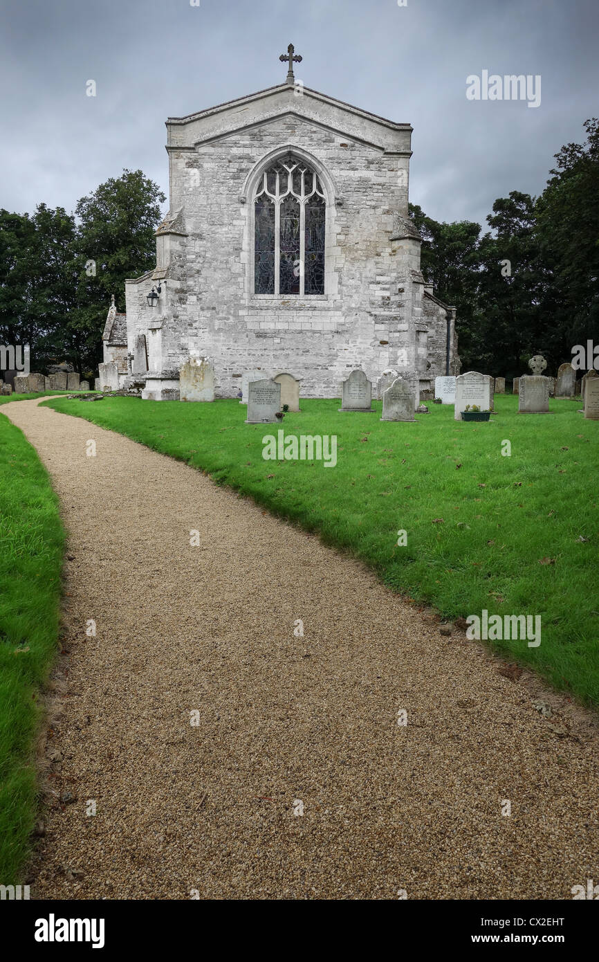 St Andrew's church in the village of Hambledon, overlooking Rutland ...