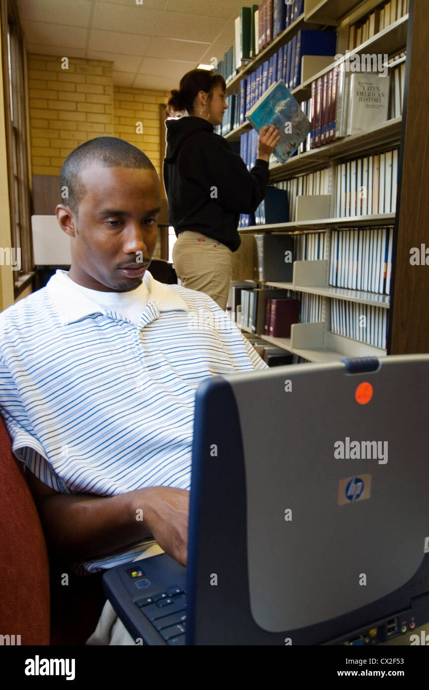 African american college student works hi-res stock photography and ...