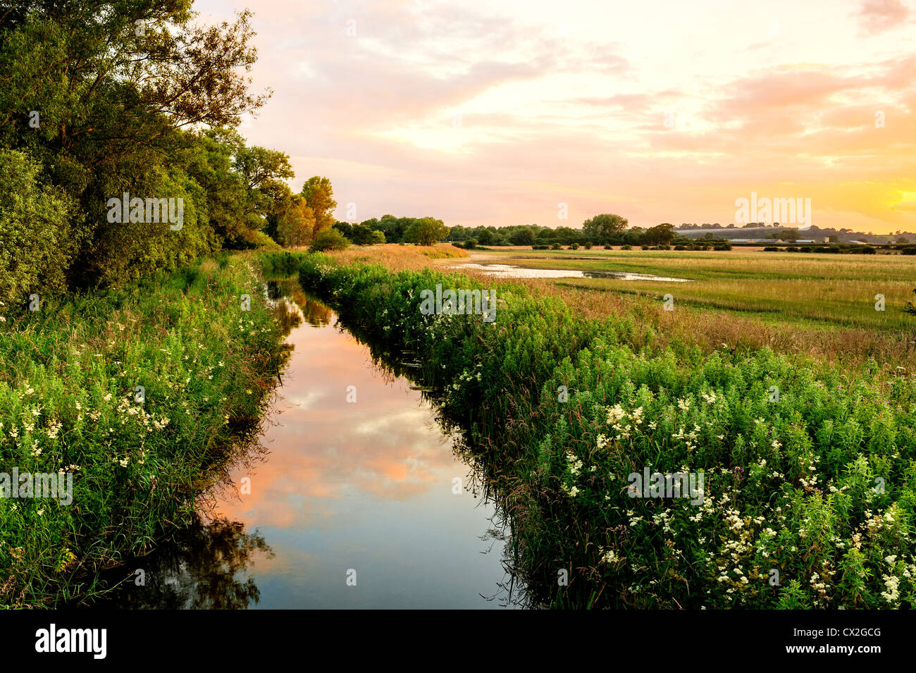 Sunset at Costa Beck, Pickering Stock Photo - Alamy