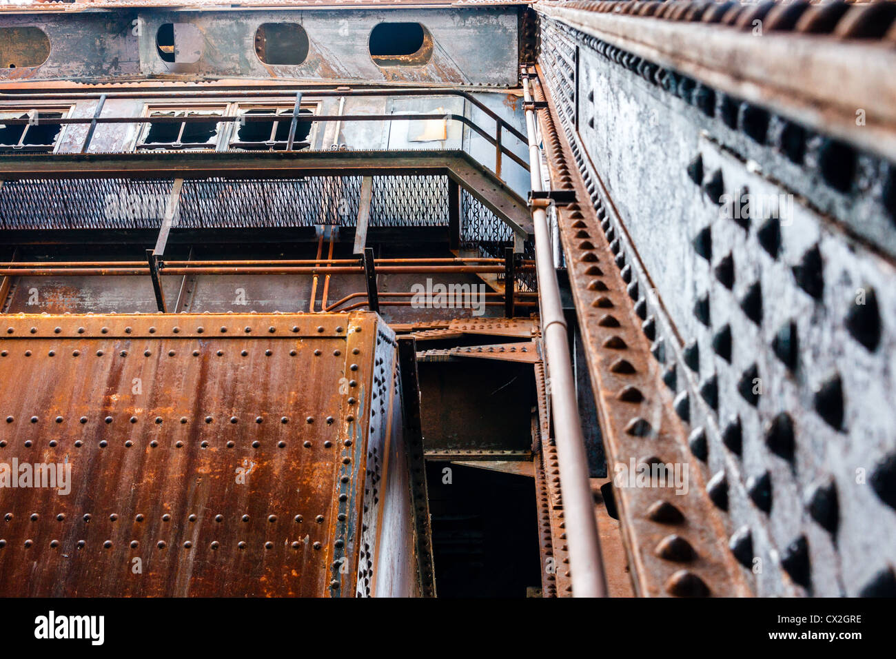 Close-up Of Unused Factory Building Stock Photo - Alamy