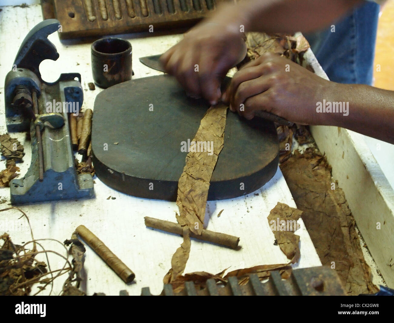 Cigar making machine hi-res stock photography and images - Alamy