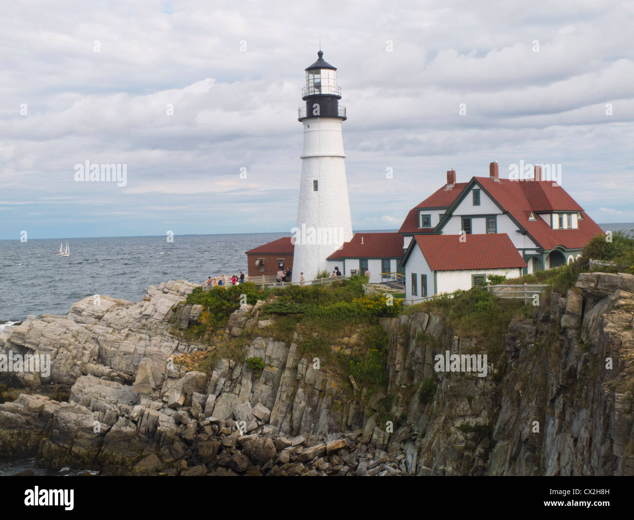 Portland Head Light in Cape Elizabeth Maine Stock Photo - Alamy