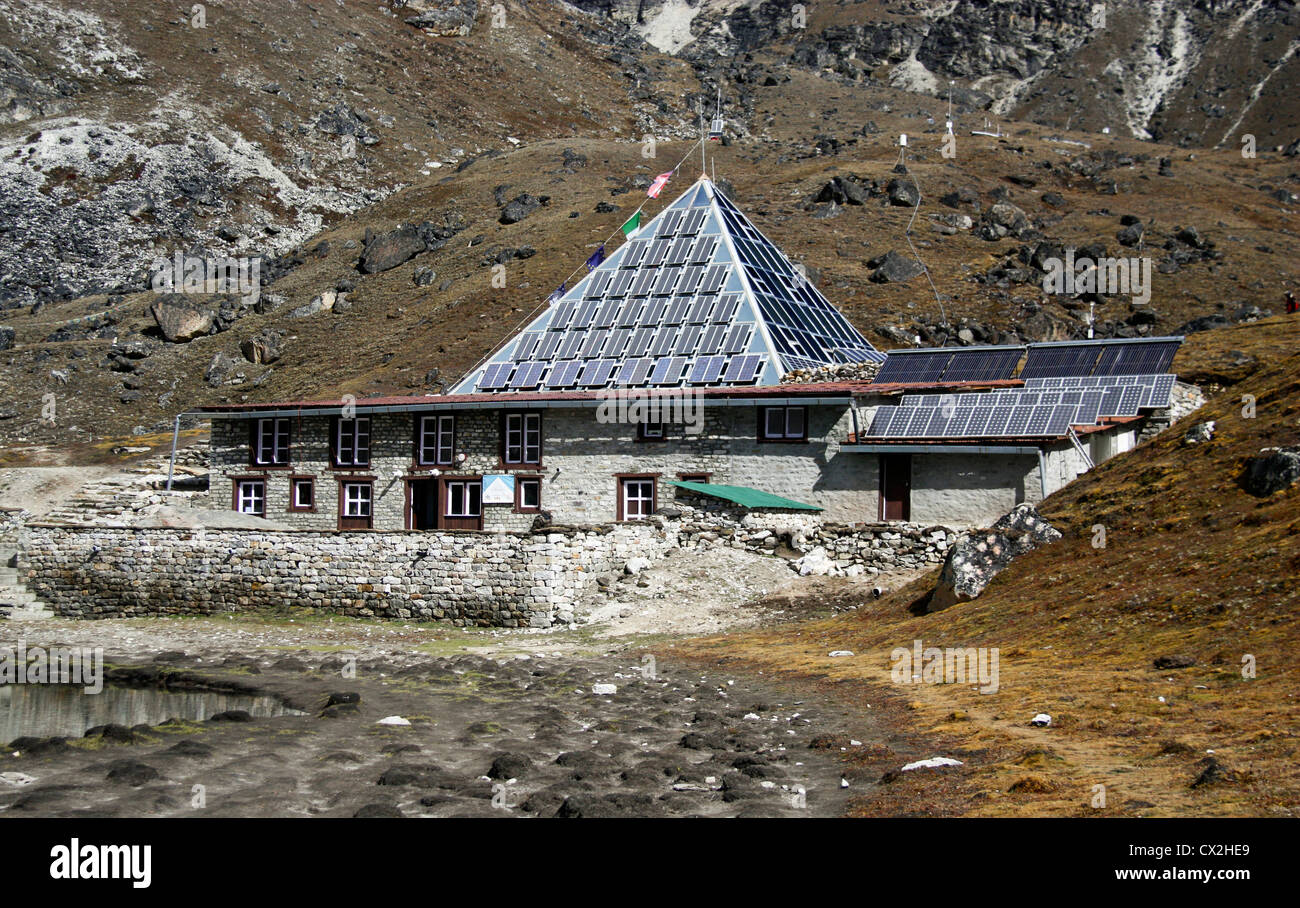 Pyramid Scientific Center, located at 5,050 m (16,568 ft.) a.s.l., in ...