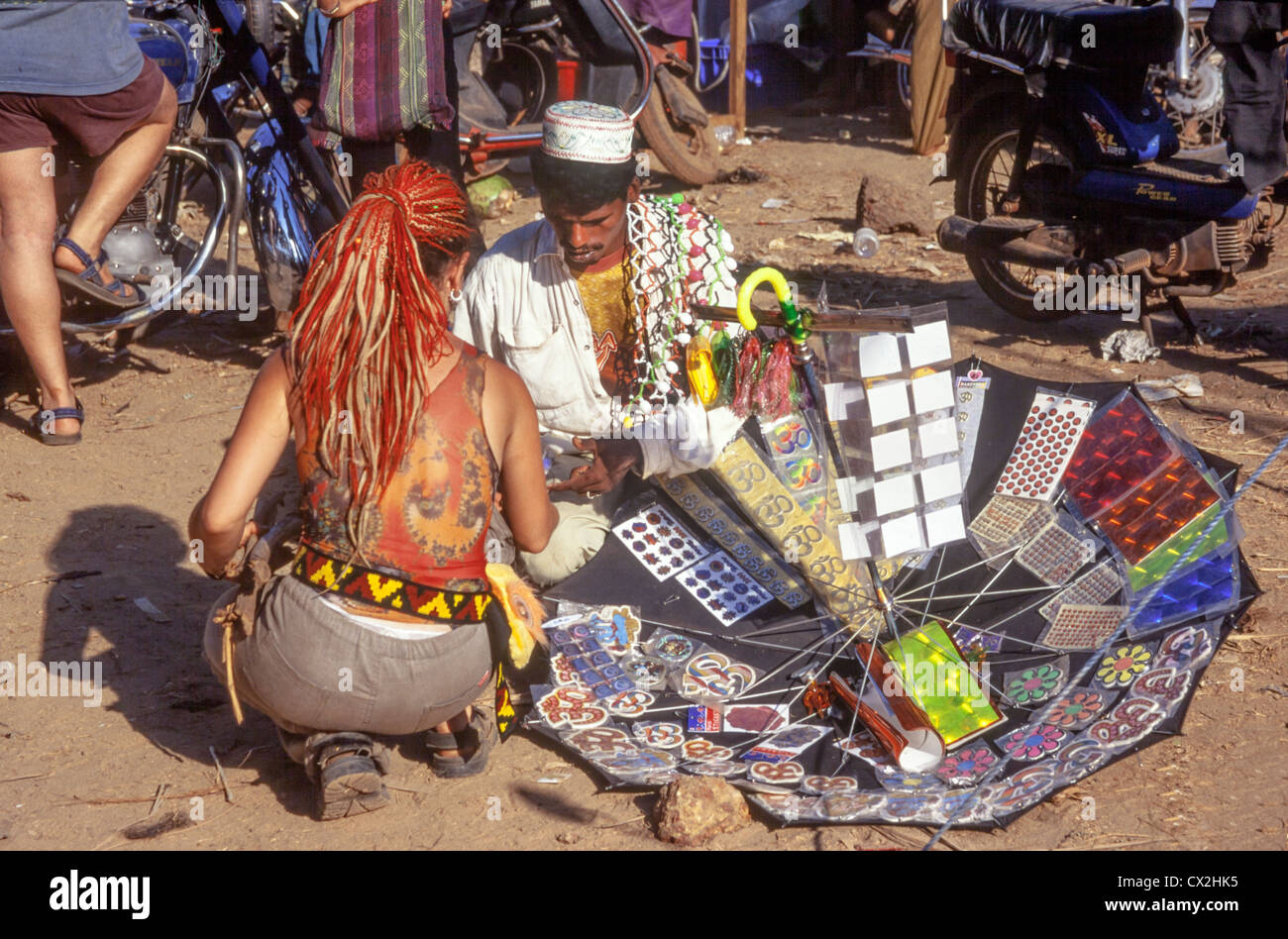 Anjuna hippy hippies goa beach india hi-res stock photography and ...