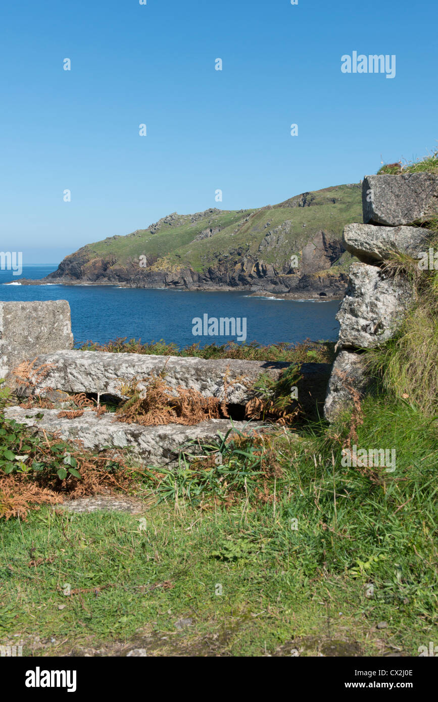 A style at Porth Ledden near Cape Cornwall and Lands End on the South ...